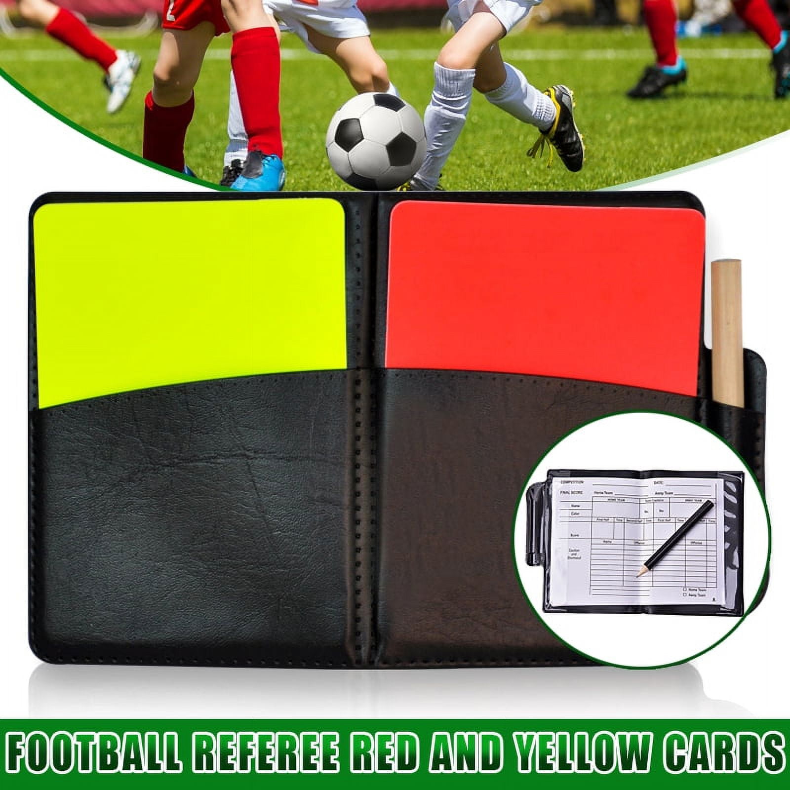 Jbhelth Soccer Referee Red Yellow Card Record Football Match Warning ...