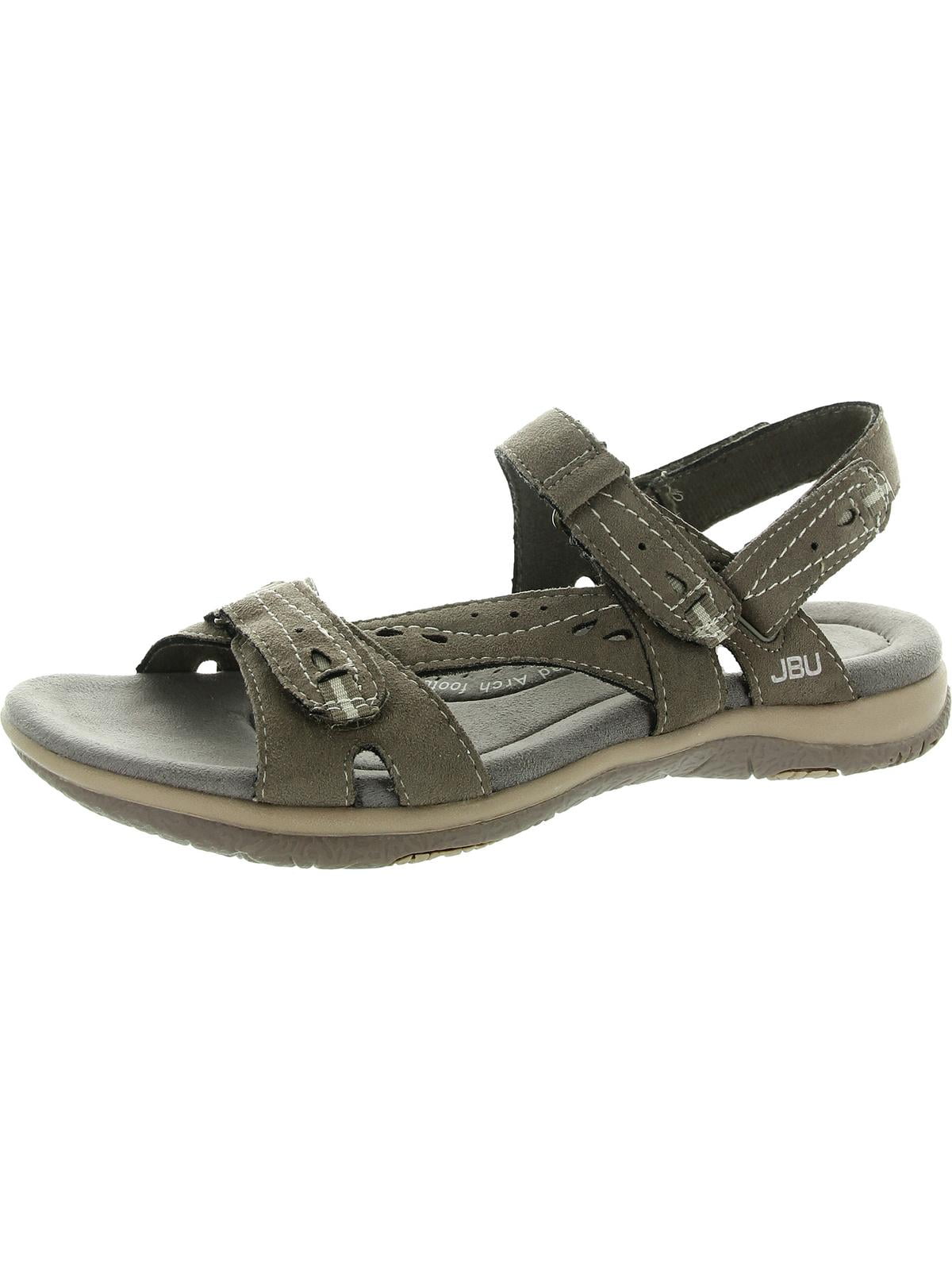 JBU by Jambu Womens Stephie Adjustable Faux Suede Ankle Strap - Walmart.com