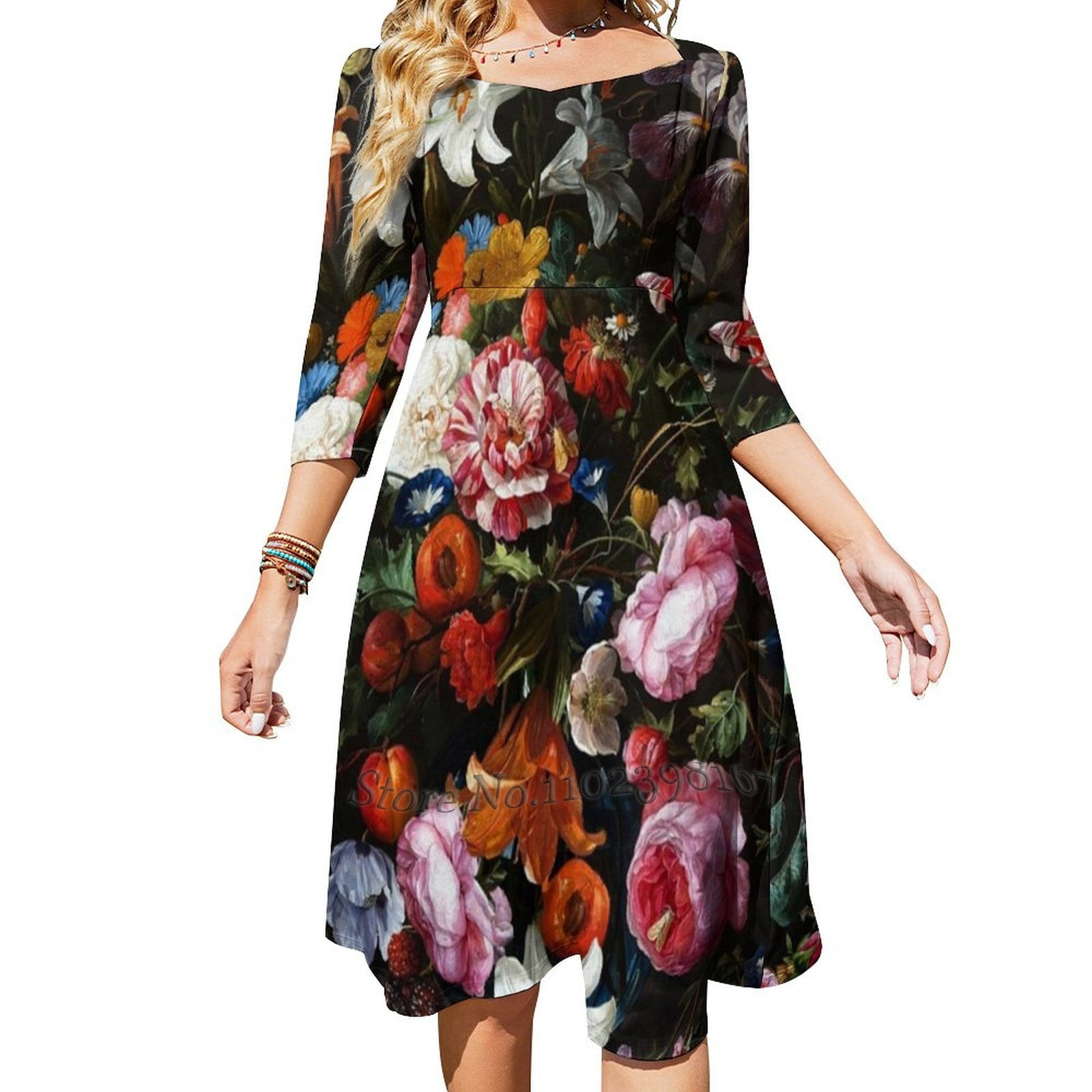 Jc'S Chocolate Chip Cookie Sweet Elegant Dress Women Korean Kawaii ...