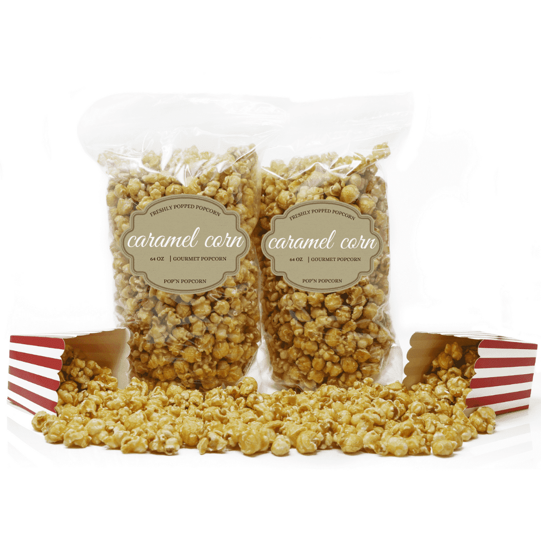 Jd's Snack Factory Caramel Popcorn, 64 oz, Sweet Gourmet Snack Freshly ...