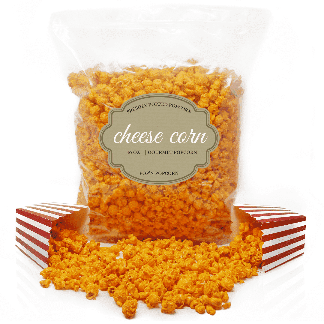 Jd's Snack Factory Cheddar Cheese Popcorn - Cheese Korn, 40 oz ...
