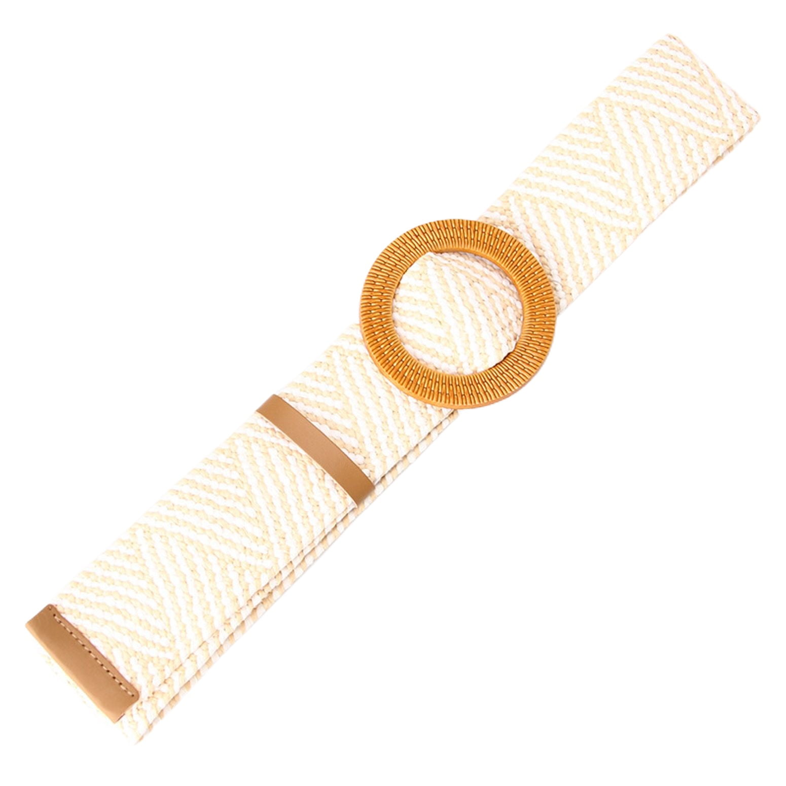 SWSMCLT Women's Elastic Braided Belt Summer Chunky Belt Plastic Buckle ...