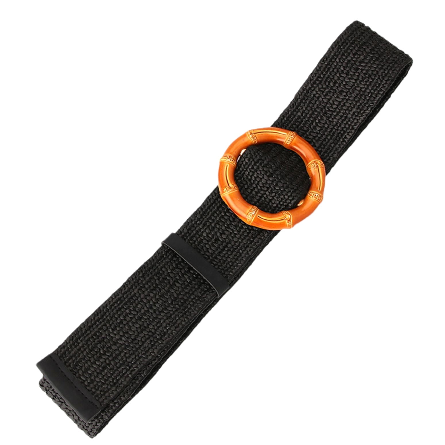 SWSMCLT Women's Elastic Braided Belt Summer Chunky Belt Plastic Buckle ...