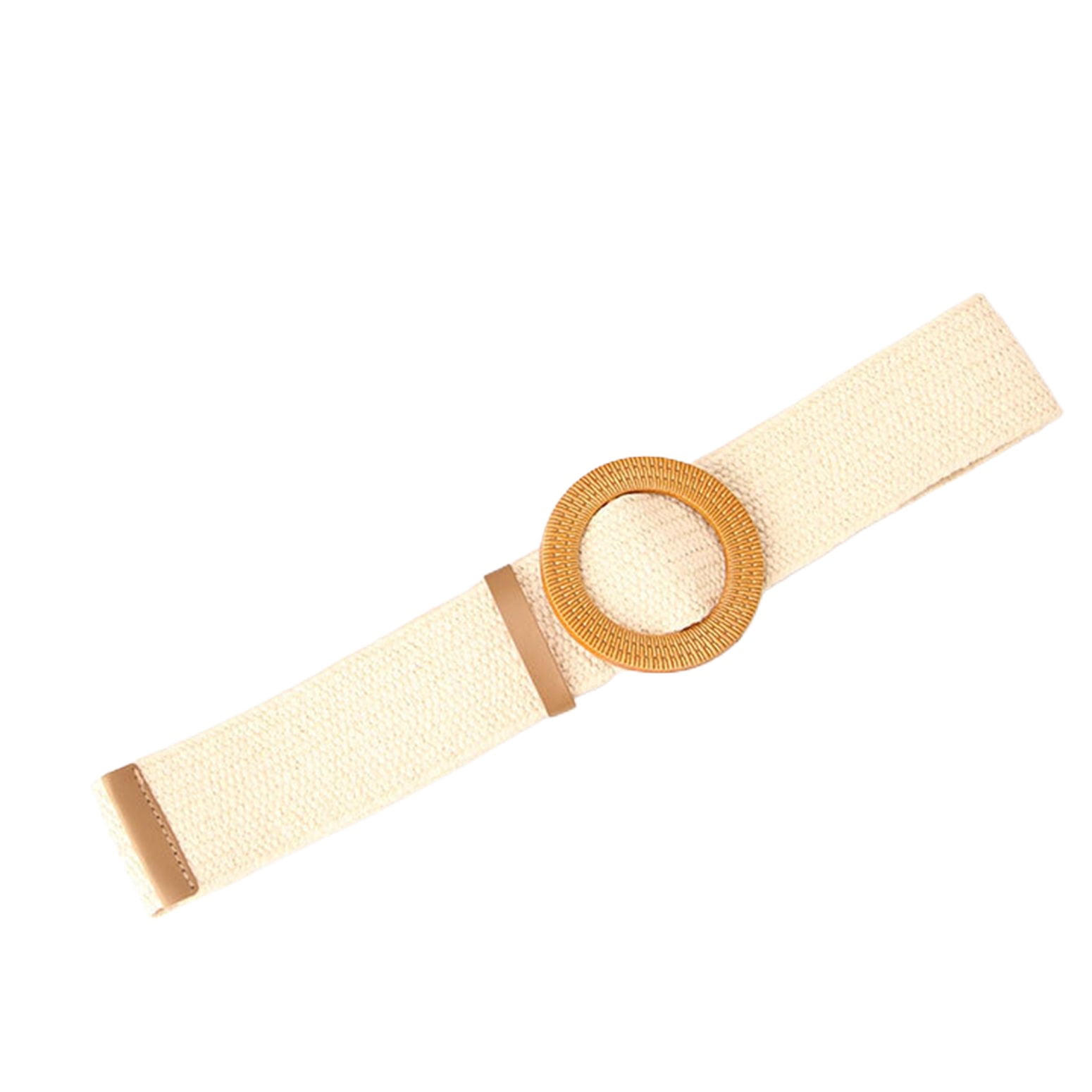 SWSMCLT Women's Elastic Braided Belt Summer Chunky Belt Plastic Buckle ...