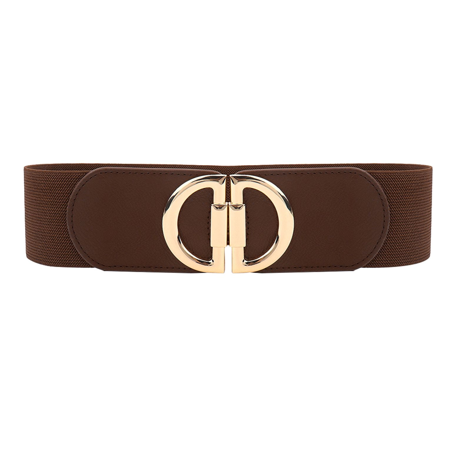 SWSMCLT Women's Stretch Belt For Dress Faux Leather Belt Travel Metal ...