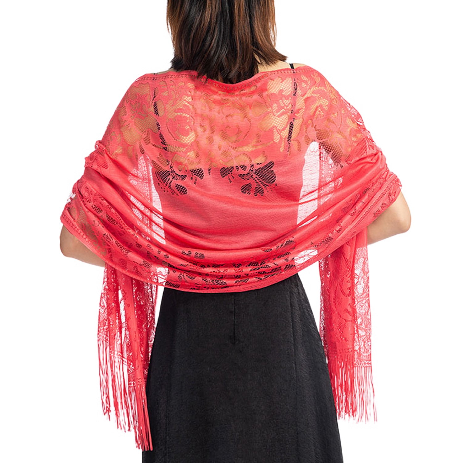 Jdlsppl Women's Pashmina Shawls and Wraps for Evening Dresses Boho ...