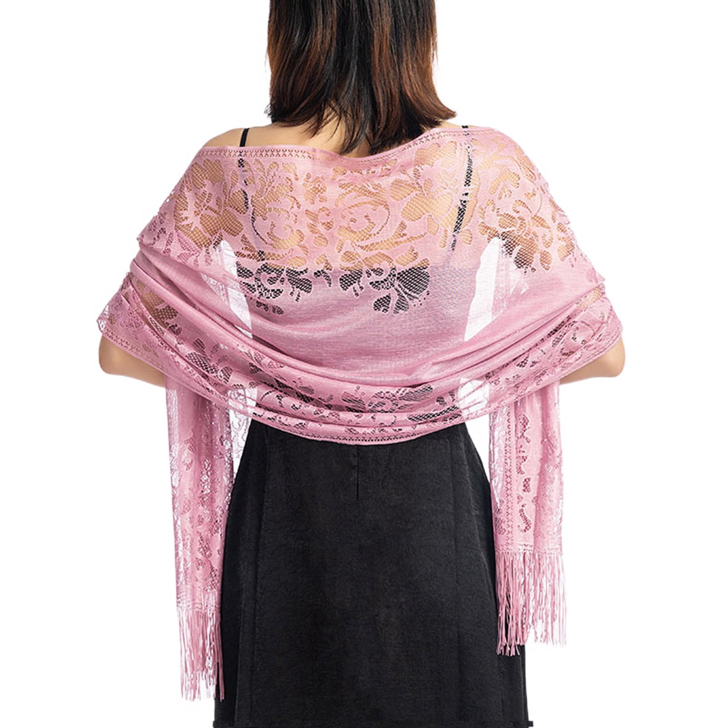 Jdlsppl Women's Pashmina Shawls and Wraps for Evening Dresses Boho ...