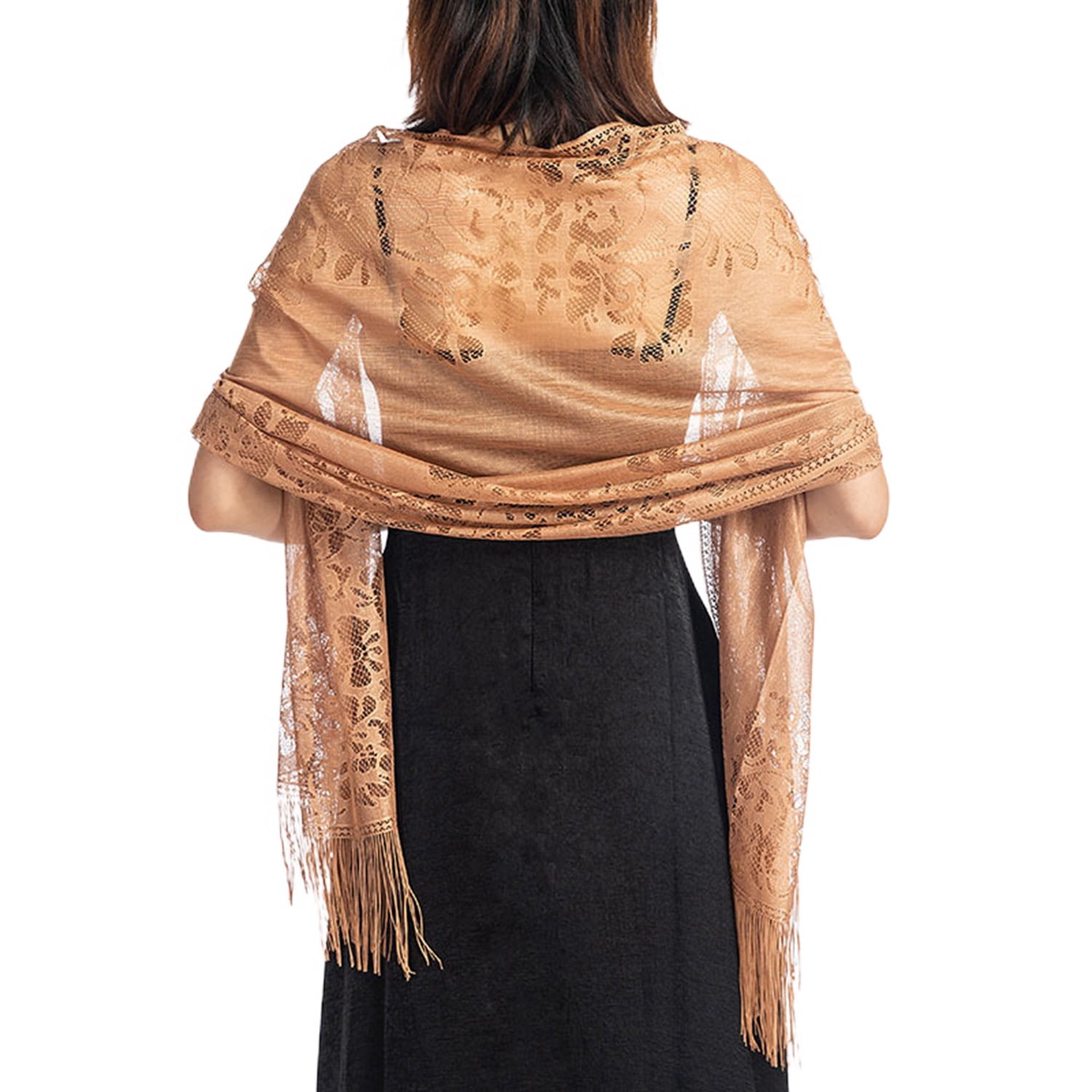 Jdlsppl Women's Pashmina Shawls and Wraps for Evening Dresses Boho ...