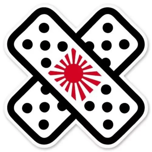 Jdm Bandaids Japan Rising Car Sticker Phone Decal Water Bottle Stickers ...