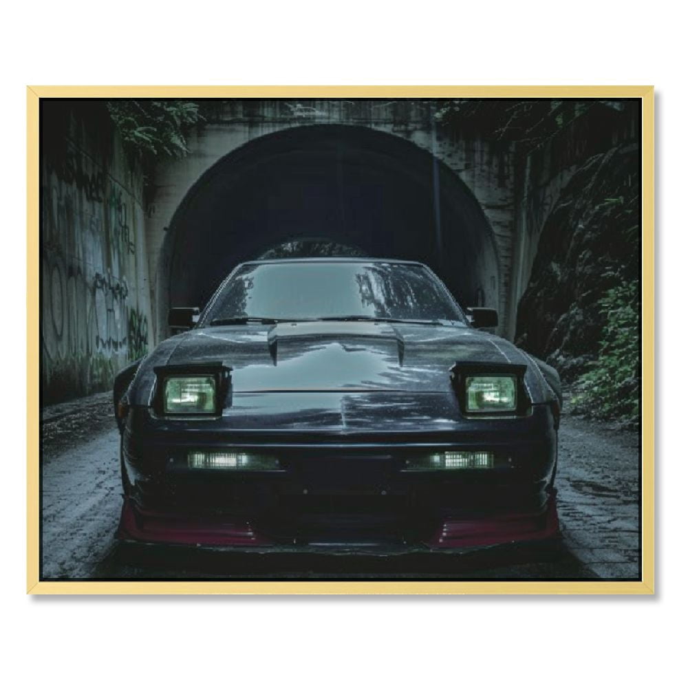 Jdm Car Black Retro Modified Tunnel Graffiti Pretty Cool Tapestry Wall ...