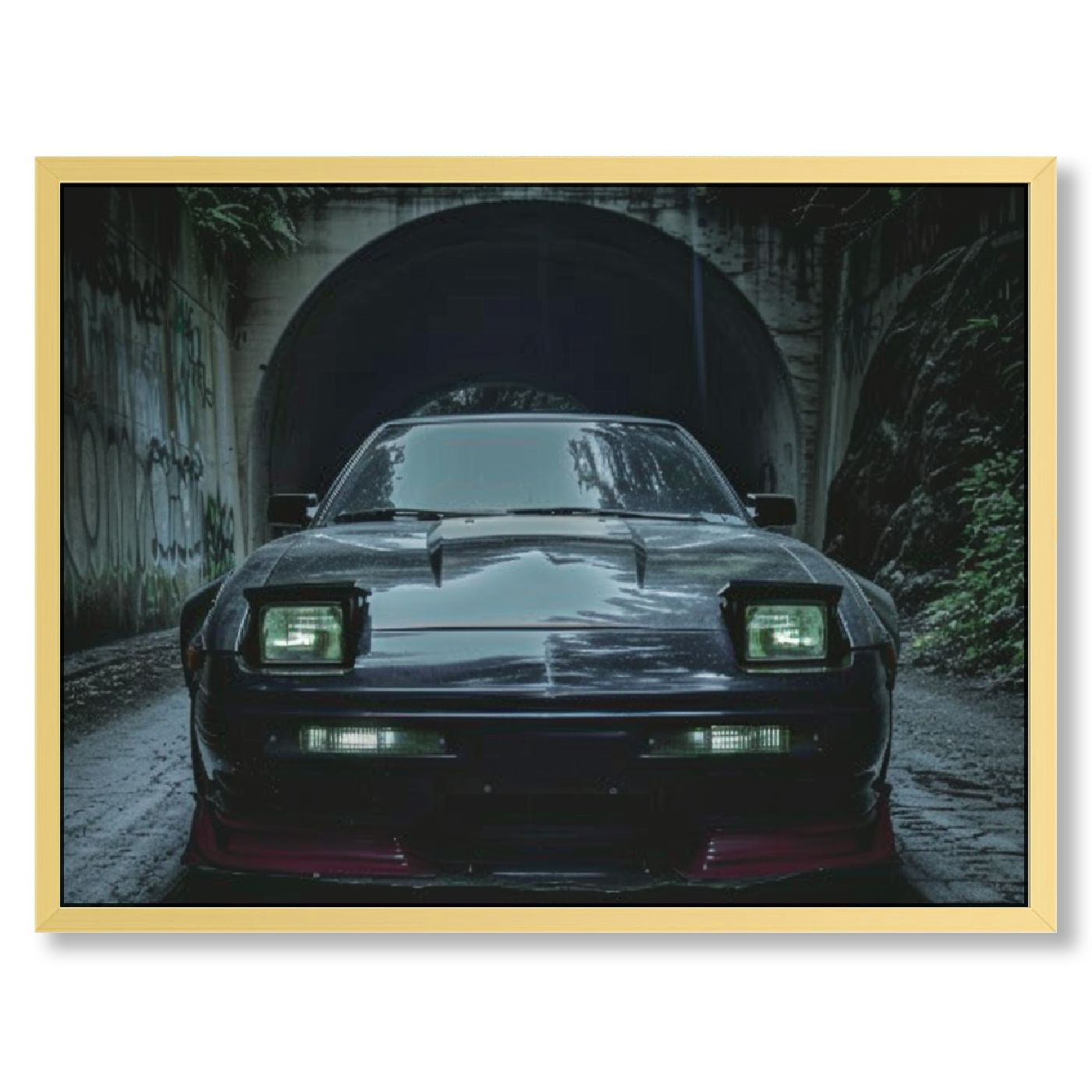 Jdm Car Black Retro Modified Tunnel Graffiti Pretty Cool Tapestry Wall ...