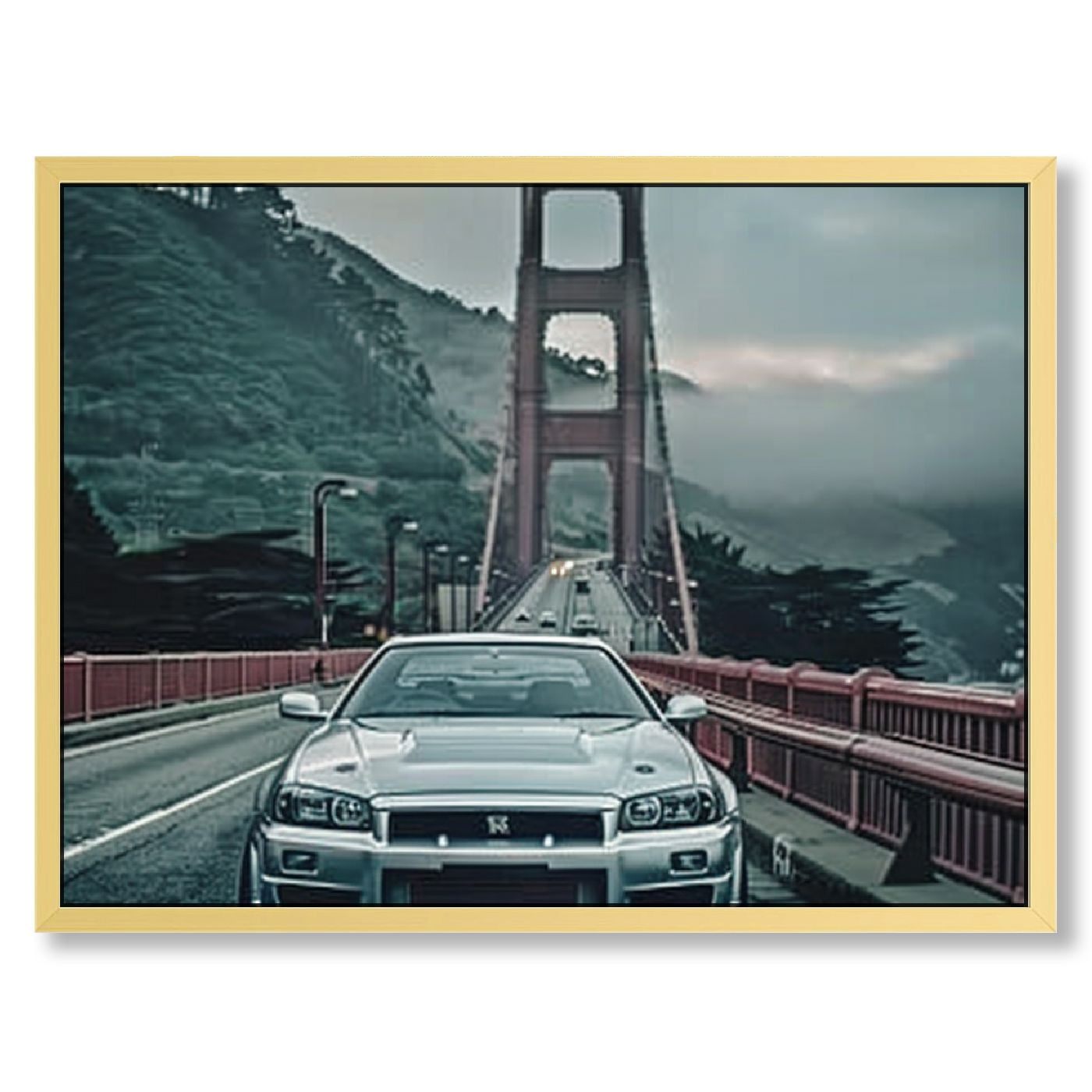 Jdm Car Canvas Wall Art Posters Classic Retro Decor Wall Painting Art ...