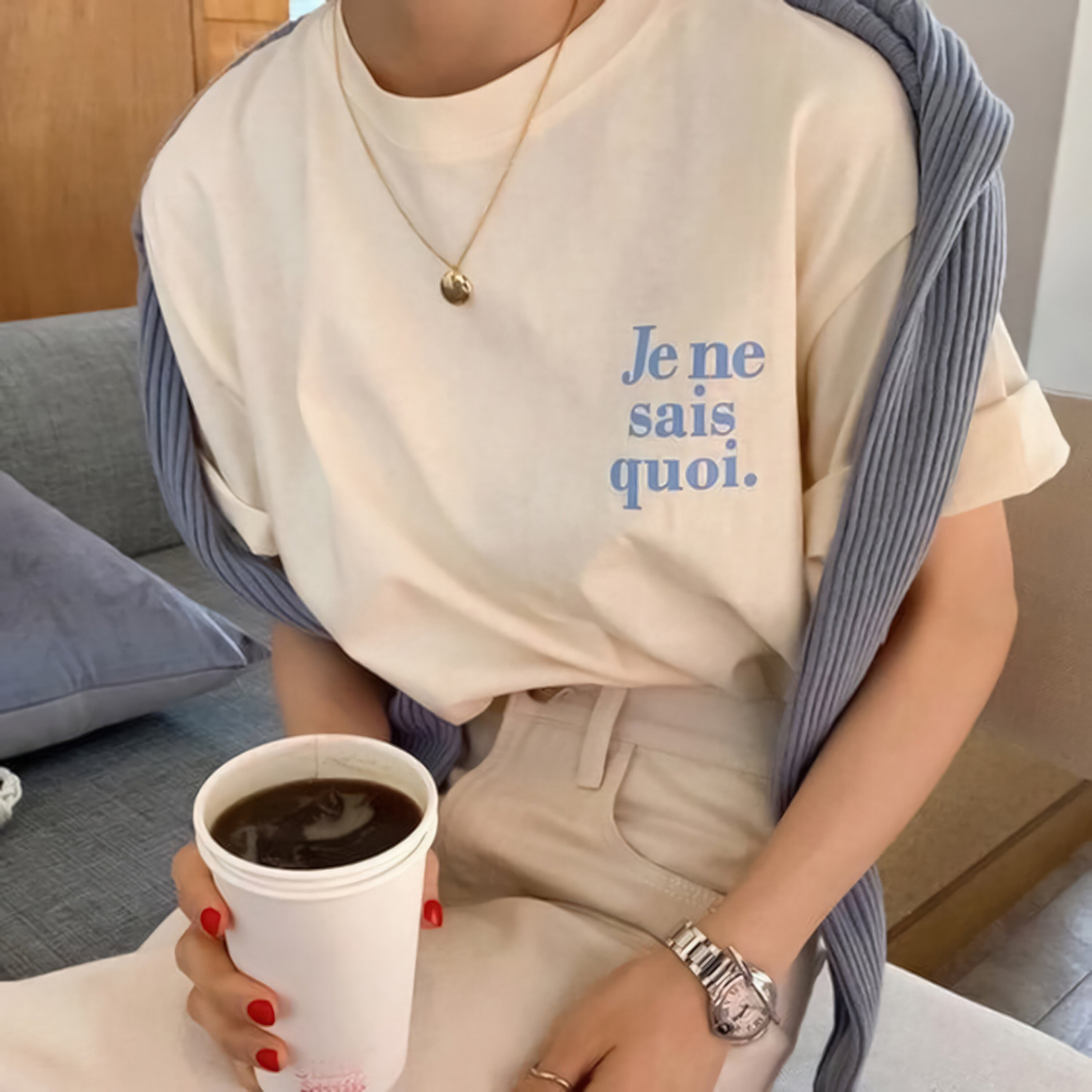 Je Ne Sais Quoi Graphic Tee French Minimalist T-Shirt, Chic Modern Cool ...