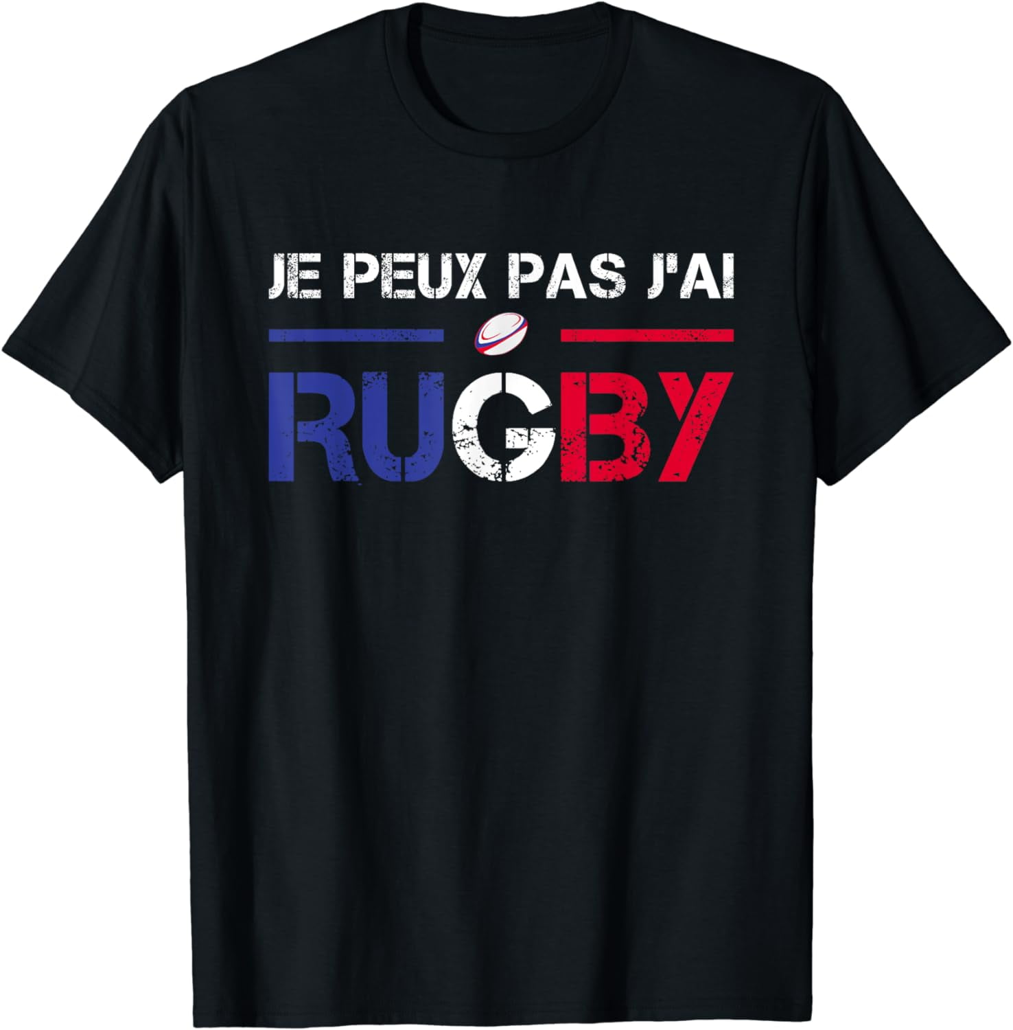 Je Peux Pas J'ai Rugby Player France Rugby Jersey T-Shirt - Walmart.com