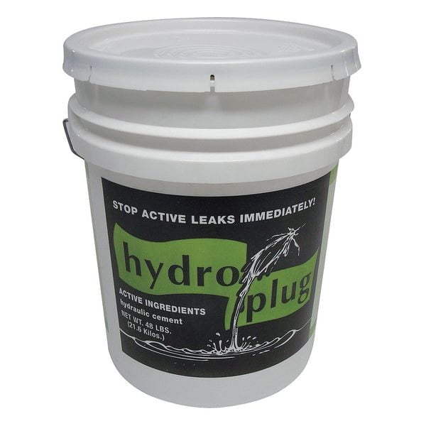 Je Tomes Hydraulic Cement, Pail, Gray, Hydroplug C121 - Walmart.com