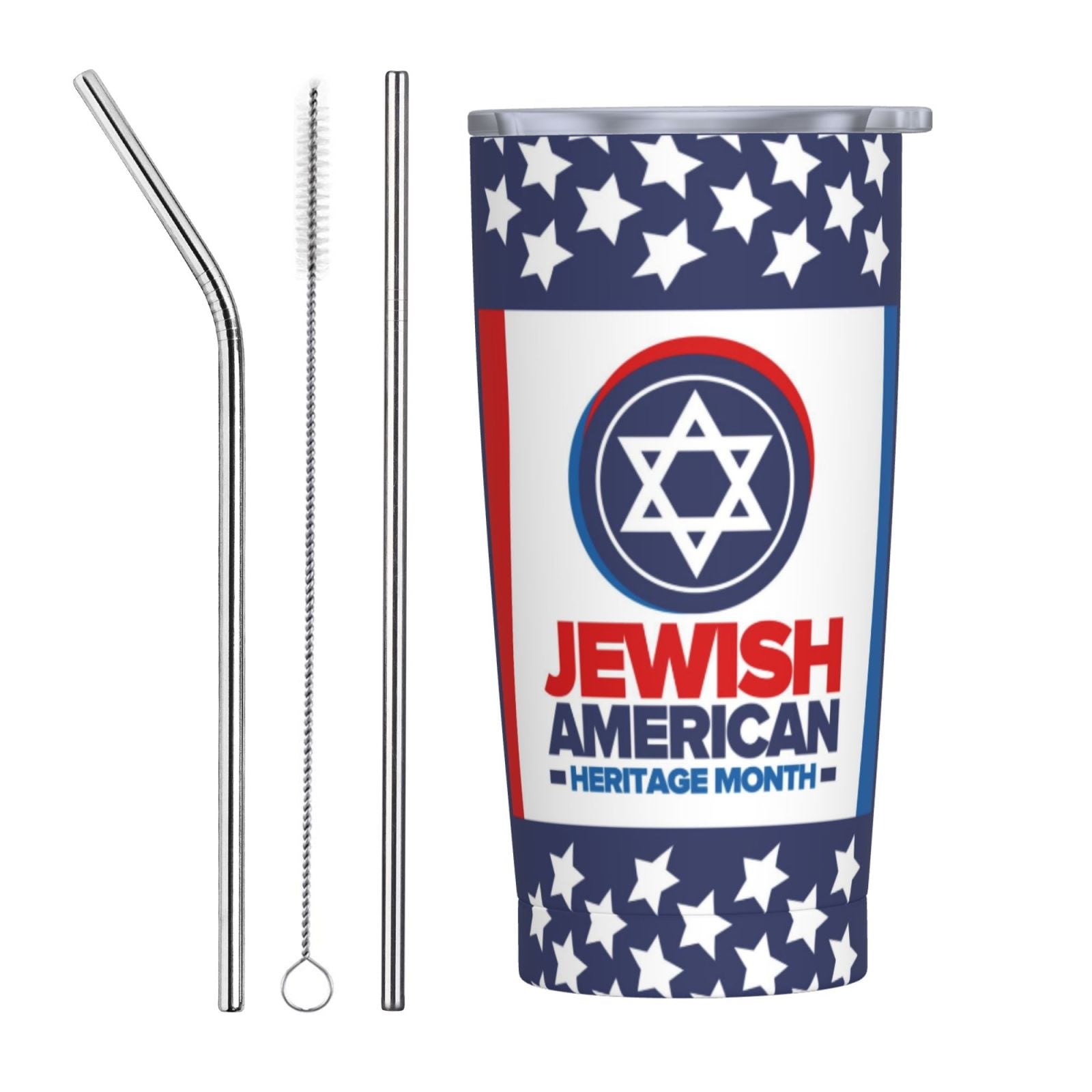Je-wish American Heritage Month 20oz Stainless Steel Thermal Cup With ...