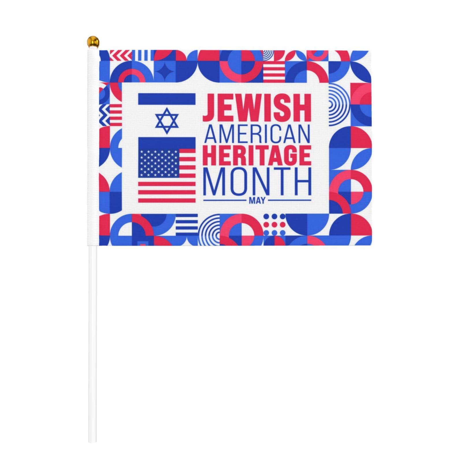 Je-wish American Heritage Month Flag Small Mini Hand Held Flags Small ...