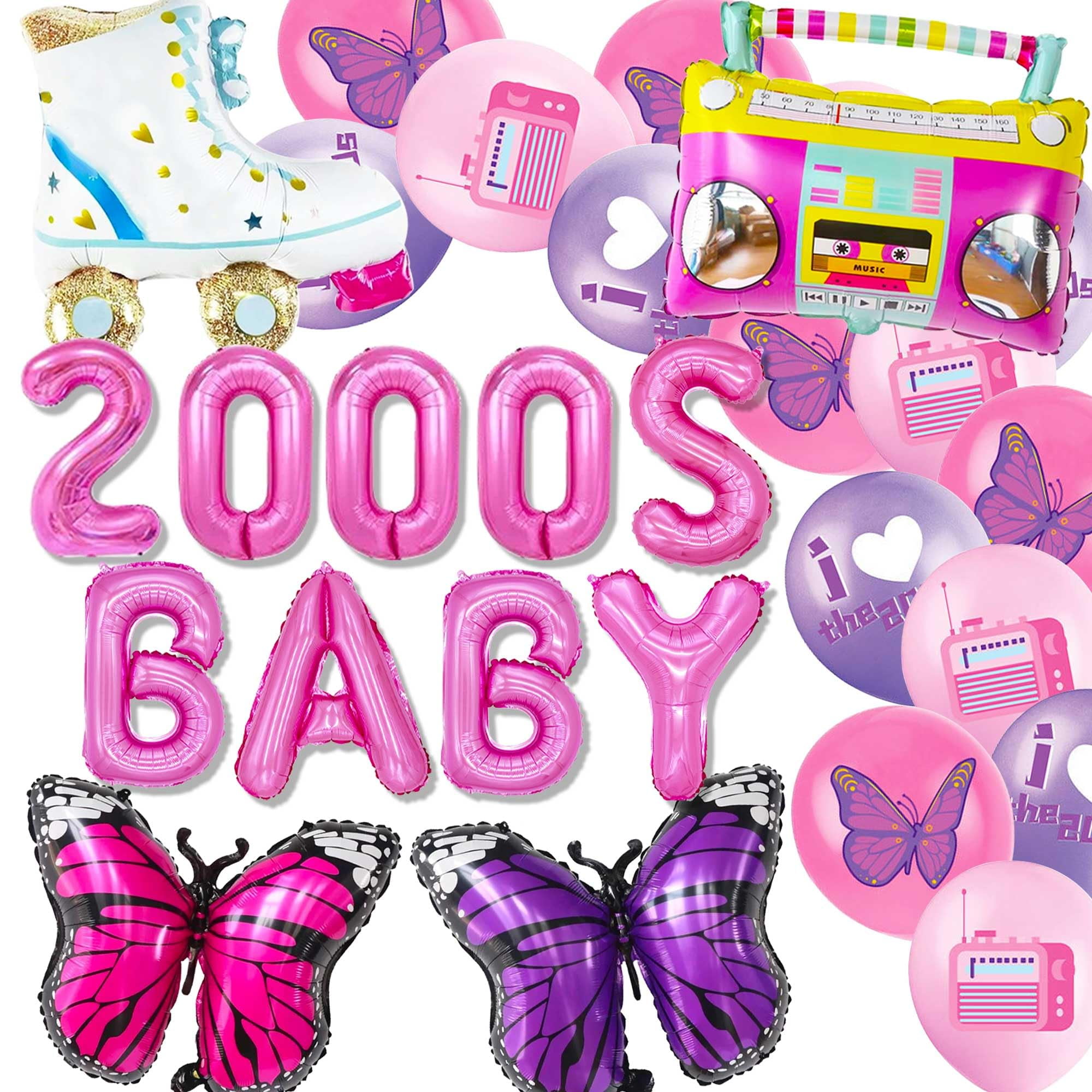 JeVenis 2000s Baby Party Decor Y2K Early 2000s Party Backdrop Banner ...