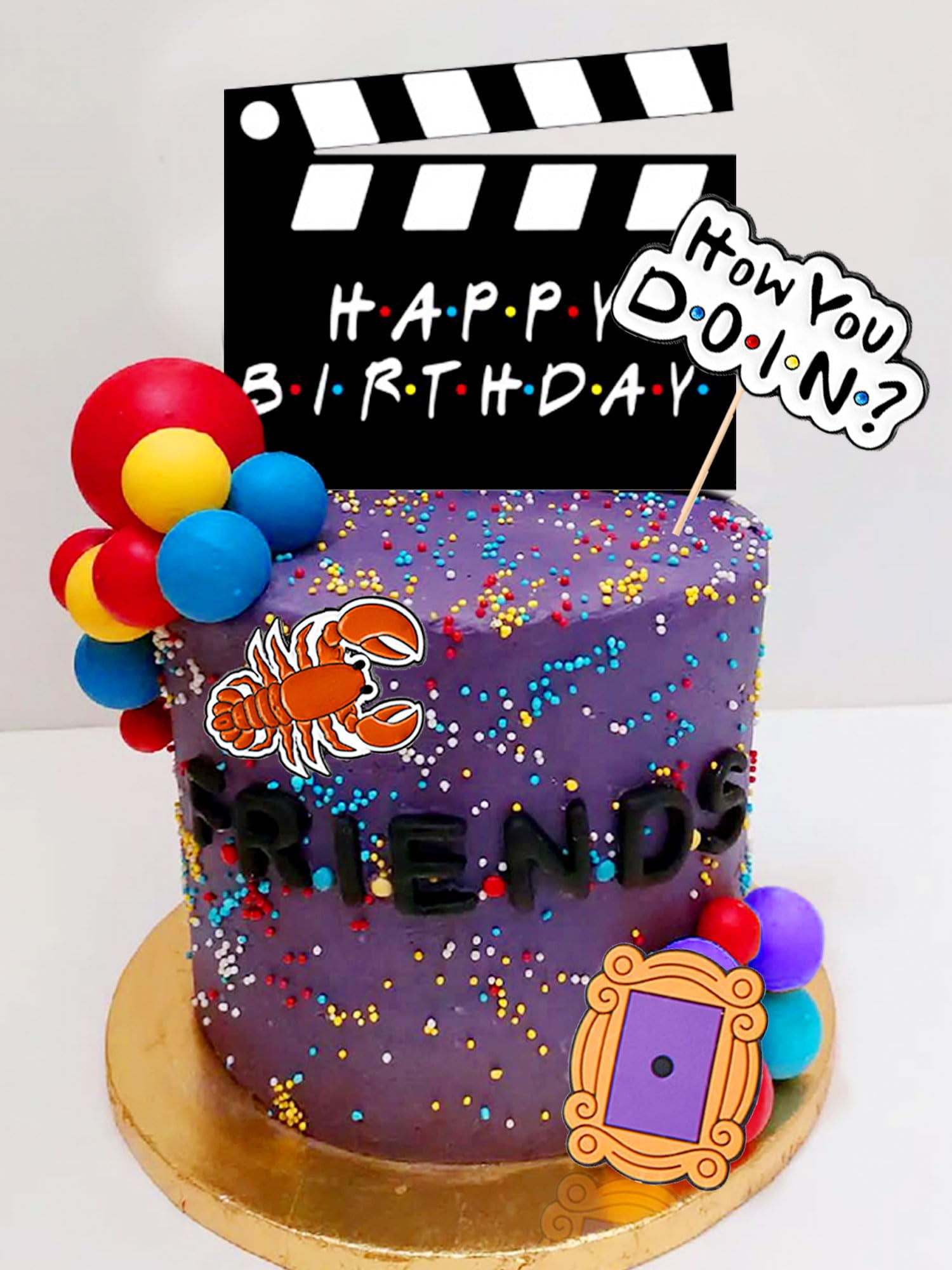 JeVenis 27 PCS Friend Cake Topper Friend Cake Toppers Friend Party ...