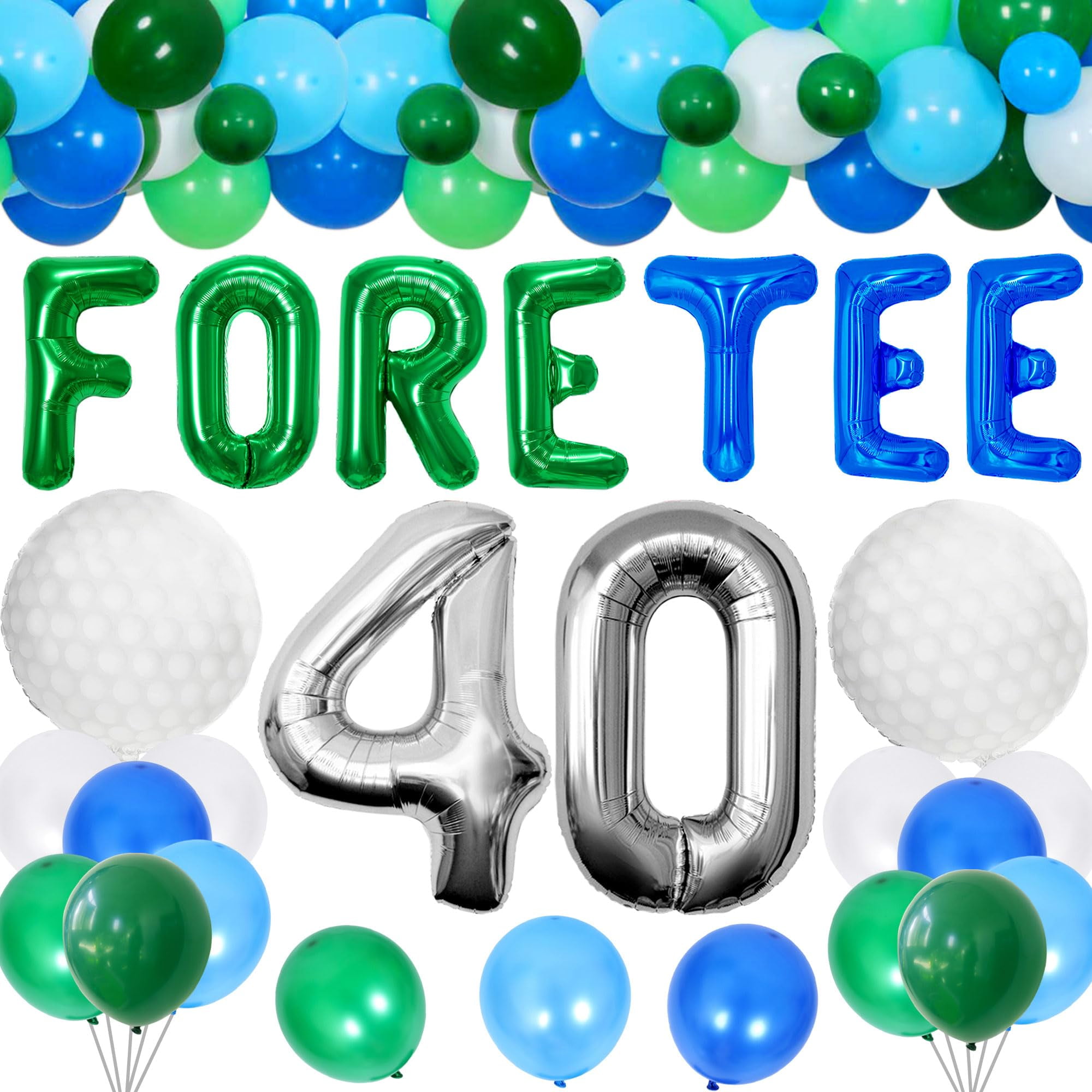 JeVenis Golf 40th Birthday IFF17 Decorations Men 40th Birthday ...