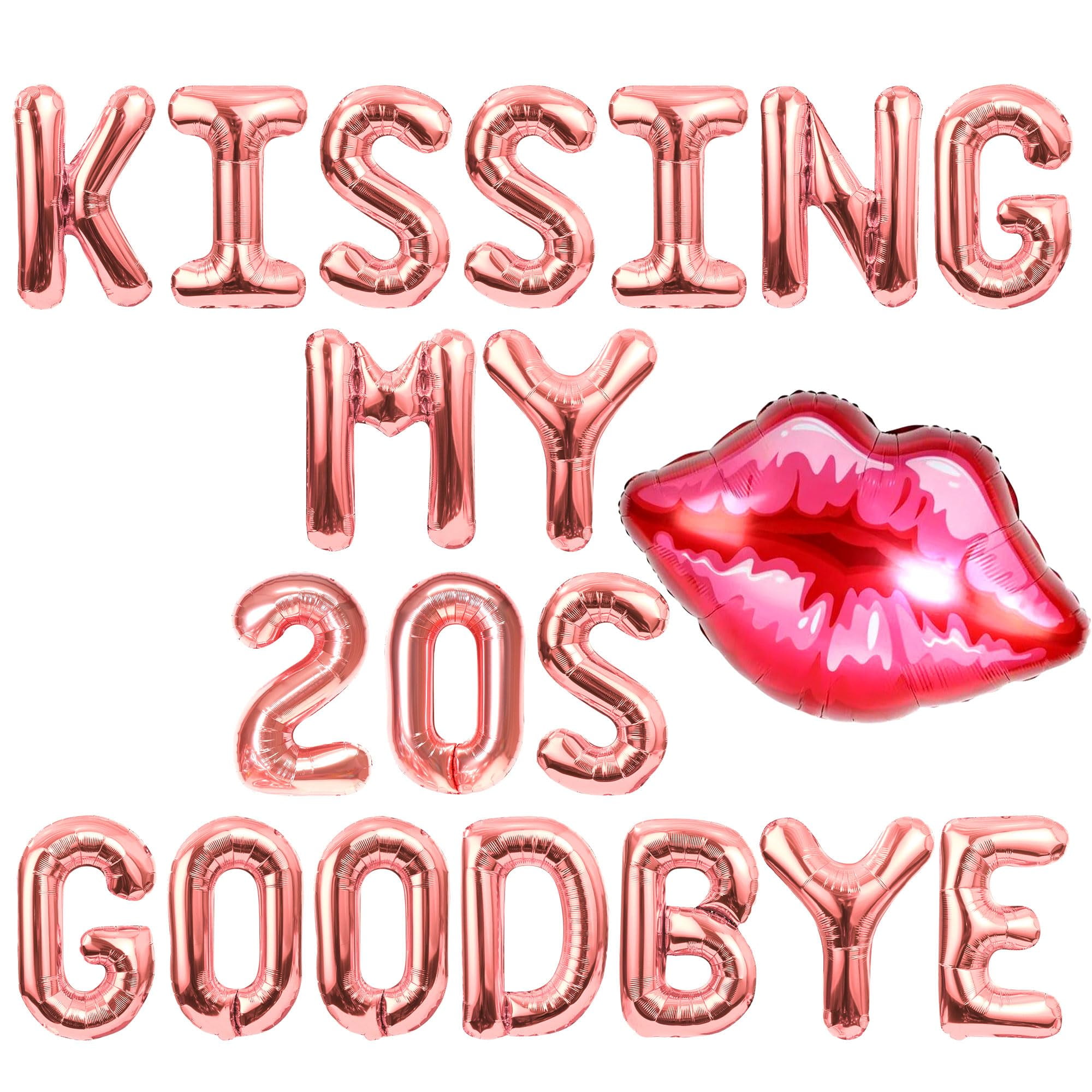JeVenis Kissing My 20s Goodbye Decorations Kissing My 20s Goodbye ... JeVenis Kissing My 20s Goodbye Decorations Kissing My 20s Goodbye ...