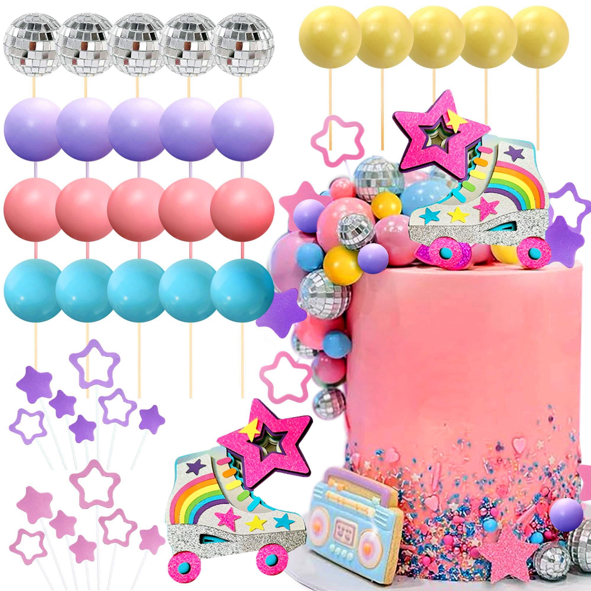 JeVenis Luxury Roller Skate Cake Topper ITL1 Roller Skate Cake ...