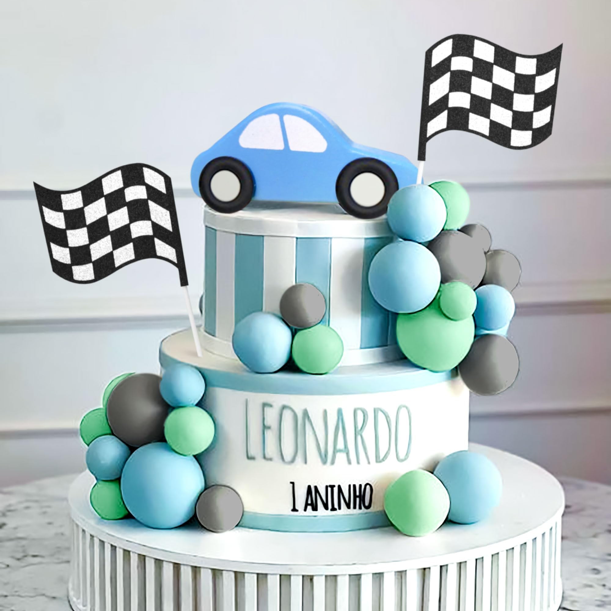 JeVenis Two FastITSC Cake Topper Race Car Cake Decorations Car Cake ...