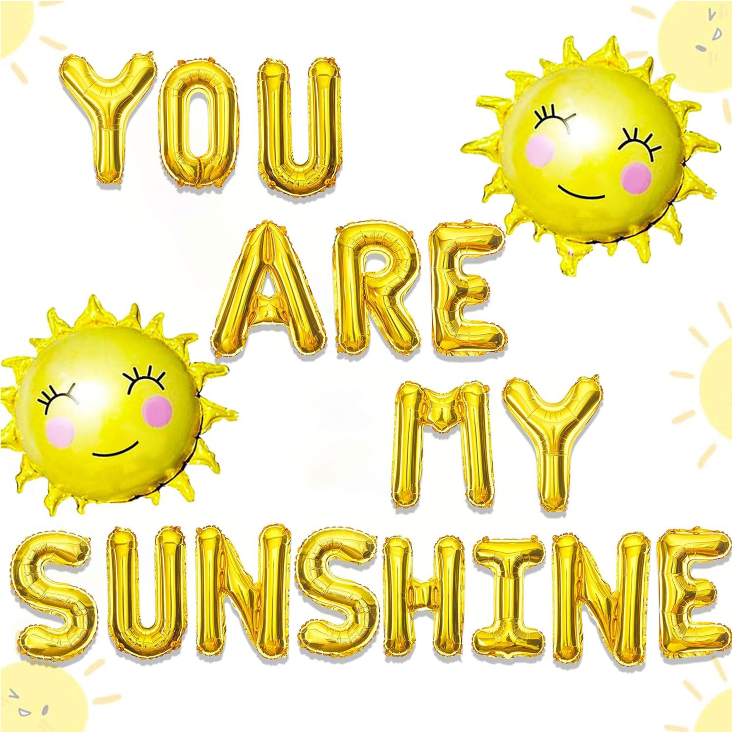JeVenis You Are My Sunshine Balloons Sun Balloons You Are My Sunshine ...