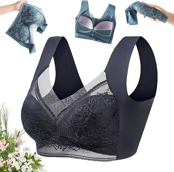 Jeadora Bras for Older Women,Lace's Large-Sized Vest Without Steel Rims ...