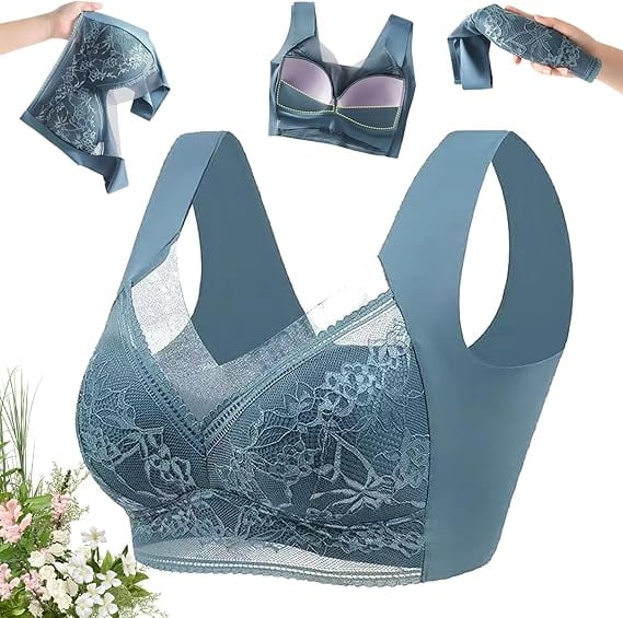 Jeadora Bras for Older Women,Lace's Large-Sized Vest Without Steel Rims ...