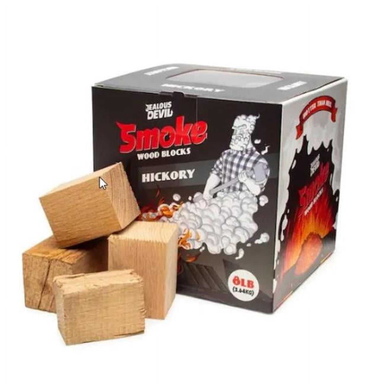 Jealous Devil 8 lbs Smoke Hickory Wood Blocks - Walmart.com