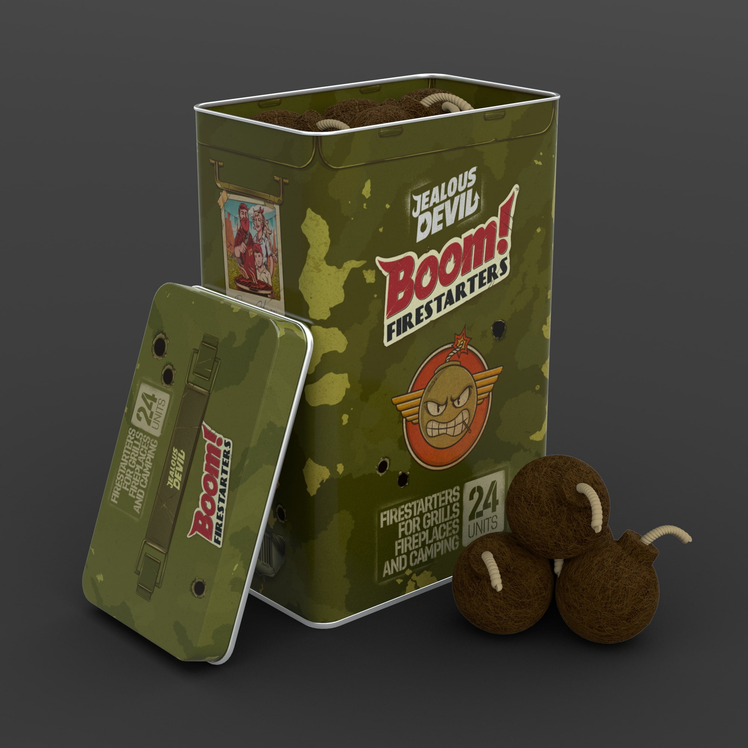 Jealous Devil Boom! Firestarters 24 Pack - Waterproof, Long Burn ...