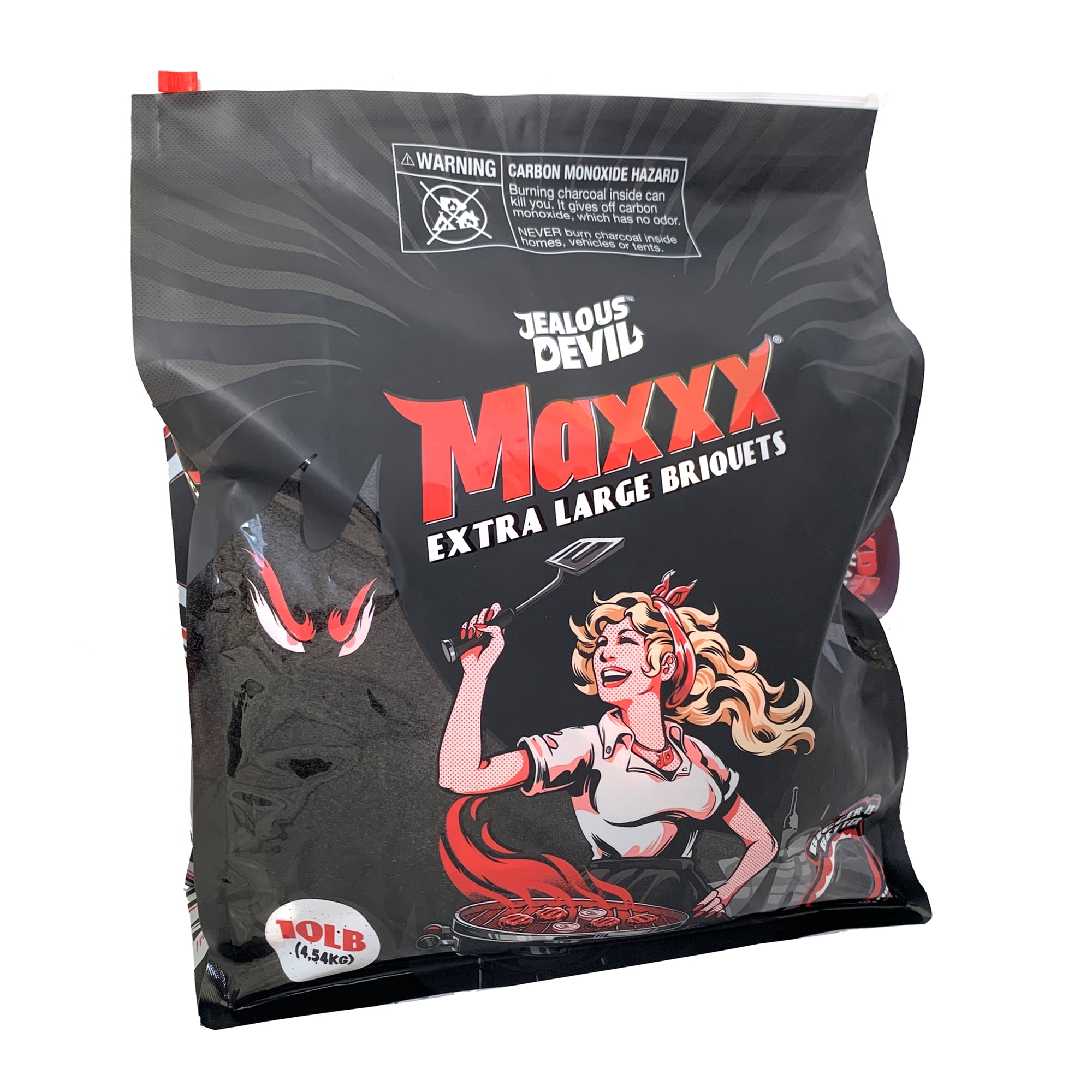 Jealous Devil Max XL - 10 lbs All Natural Hardwood Charcoal Pillow Briquets - Walmart.com