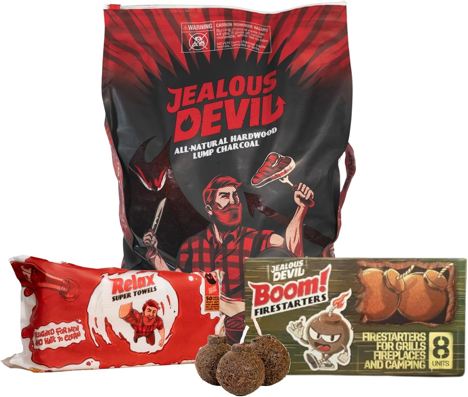 Jealous Devil Variety 3 Pack - Jealous Devil Lump Charcoal 20 Lbs ...