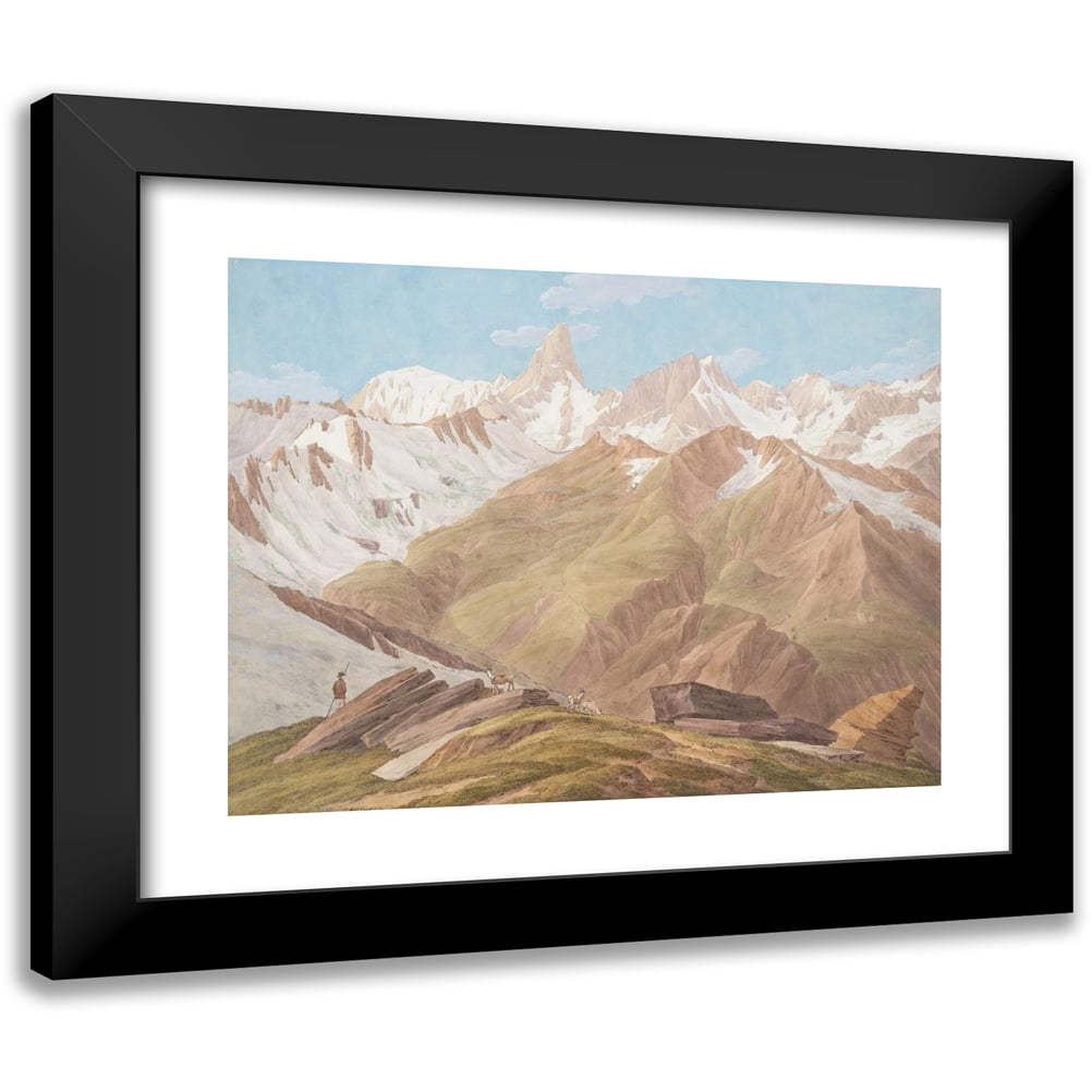 Jean-Antoine Linck 14x12 Black Modern Framed Museum Art Print Titled ...
