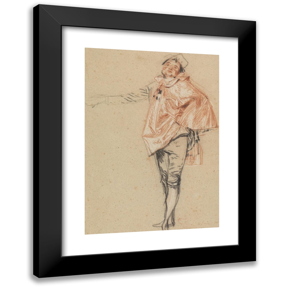Jean-Antoine Watteau 11x14 Black Modern Framed Museum Art Print Titled ...