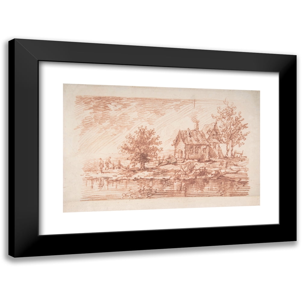 Jean-Antoine Watteau 18x13 Black Modern Framed Museum Art Print Titled ...