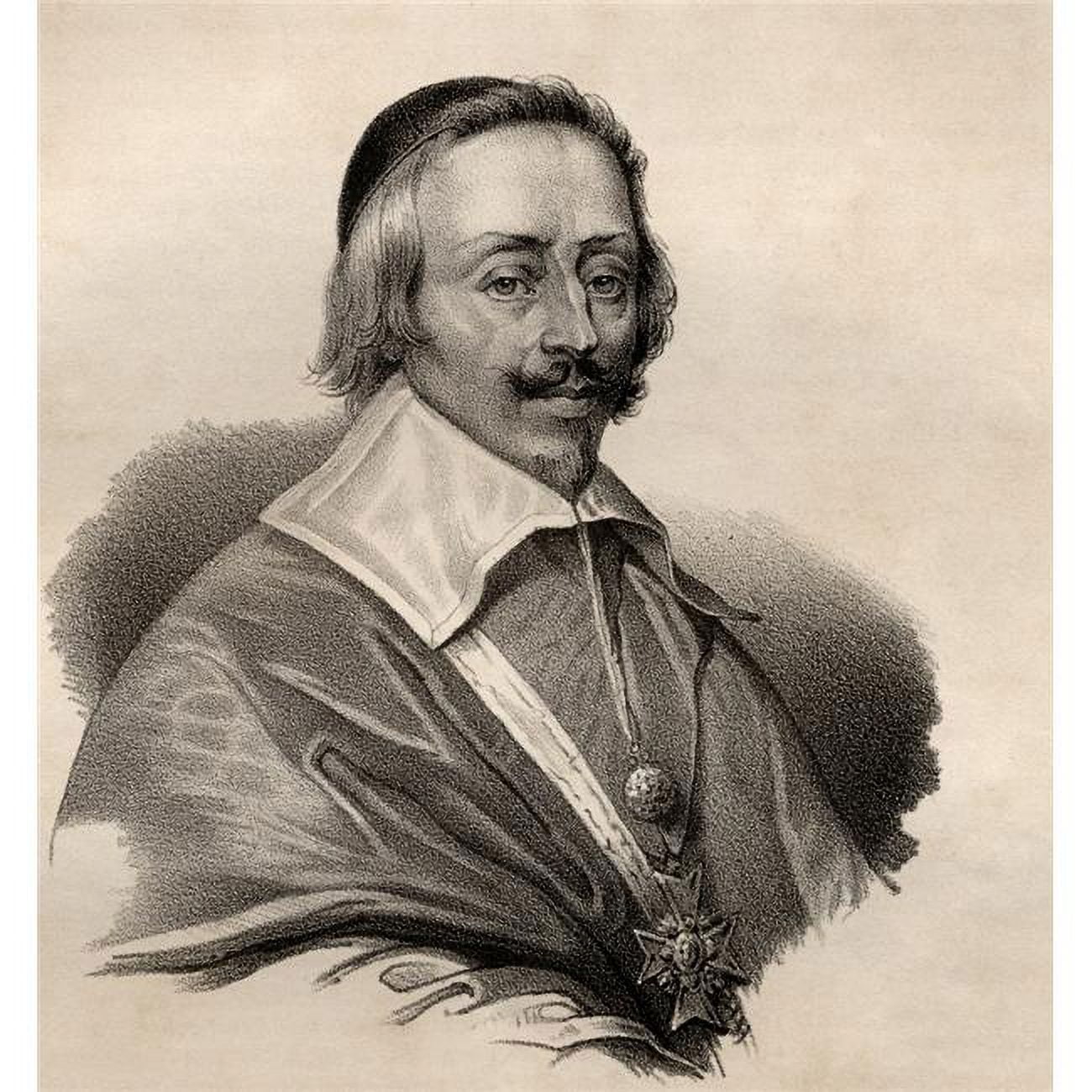 Jean-Armand Du Plessis French Cardinal & Duke of Richelieu Aka The Red ...