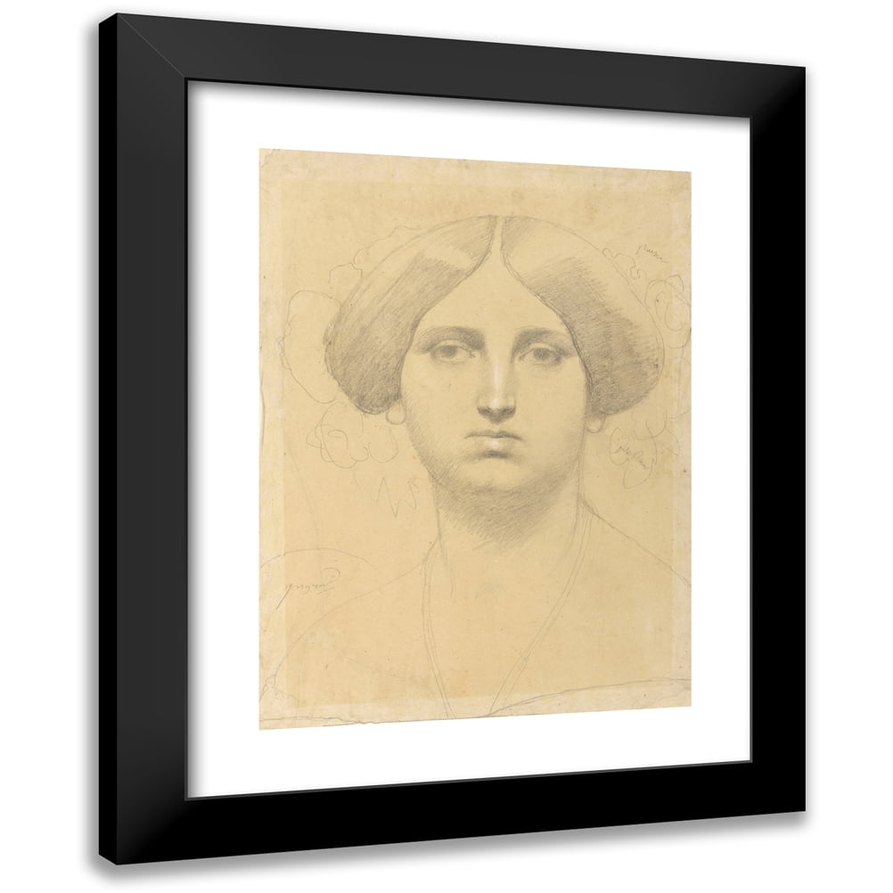 Jean Auguste Dominique Ingres 11x14 Black Modern Framed Museum Art Print Titled - Madame ...
