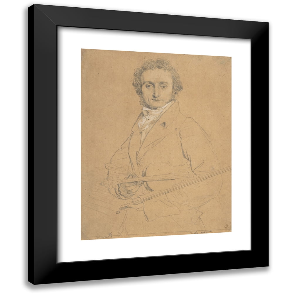 Jean Auguste Dominique Ingres 12x14 Black Modern Framed Museum Art ...
