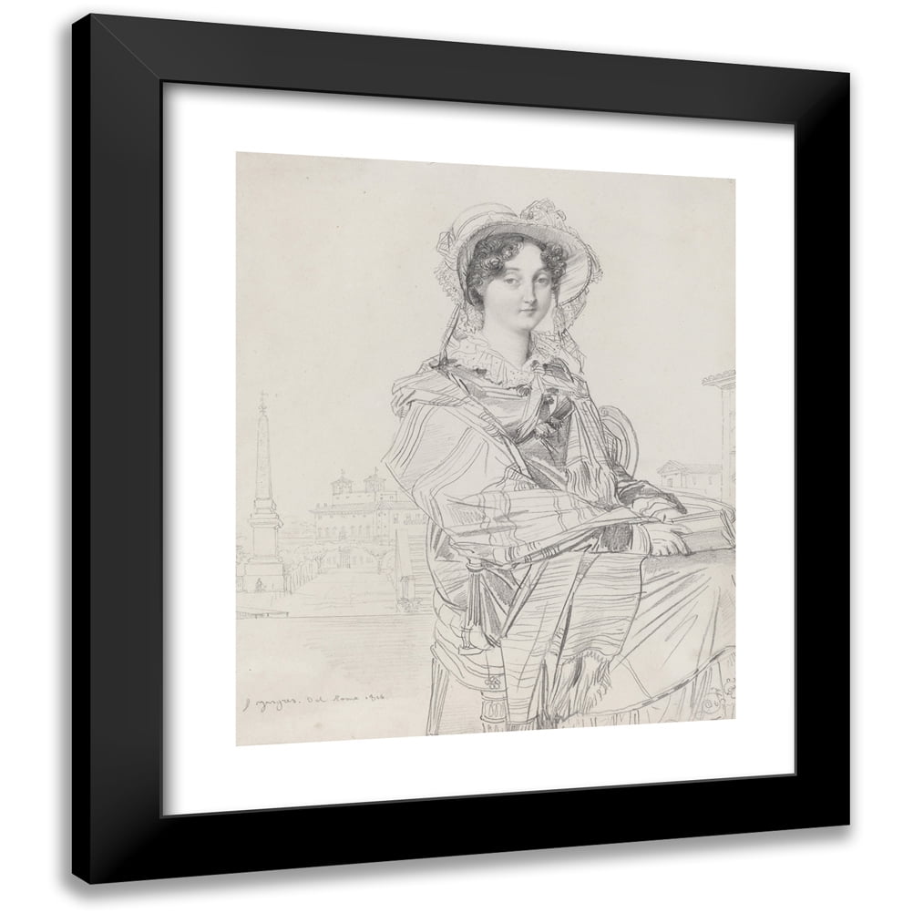 Jean Auguste Dominique Ingres 15x17 Black Modern Framed Museum Art ...