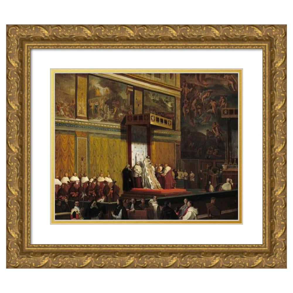 Jean Auguste Dominique Ingres 18x15 Gold Ornate Wood Frame and Double ...