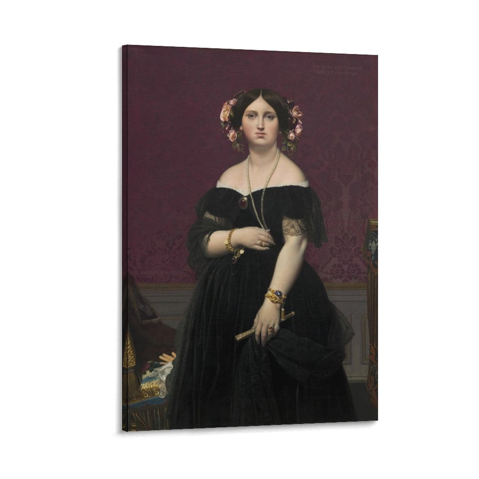 Jean Auguste Dominique Ingres Print Painting (15) Artworks Canvas ...
