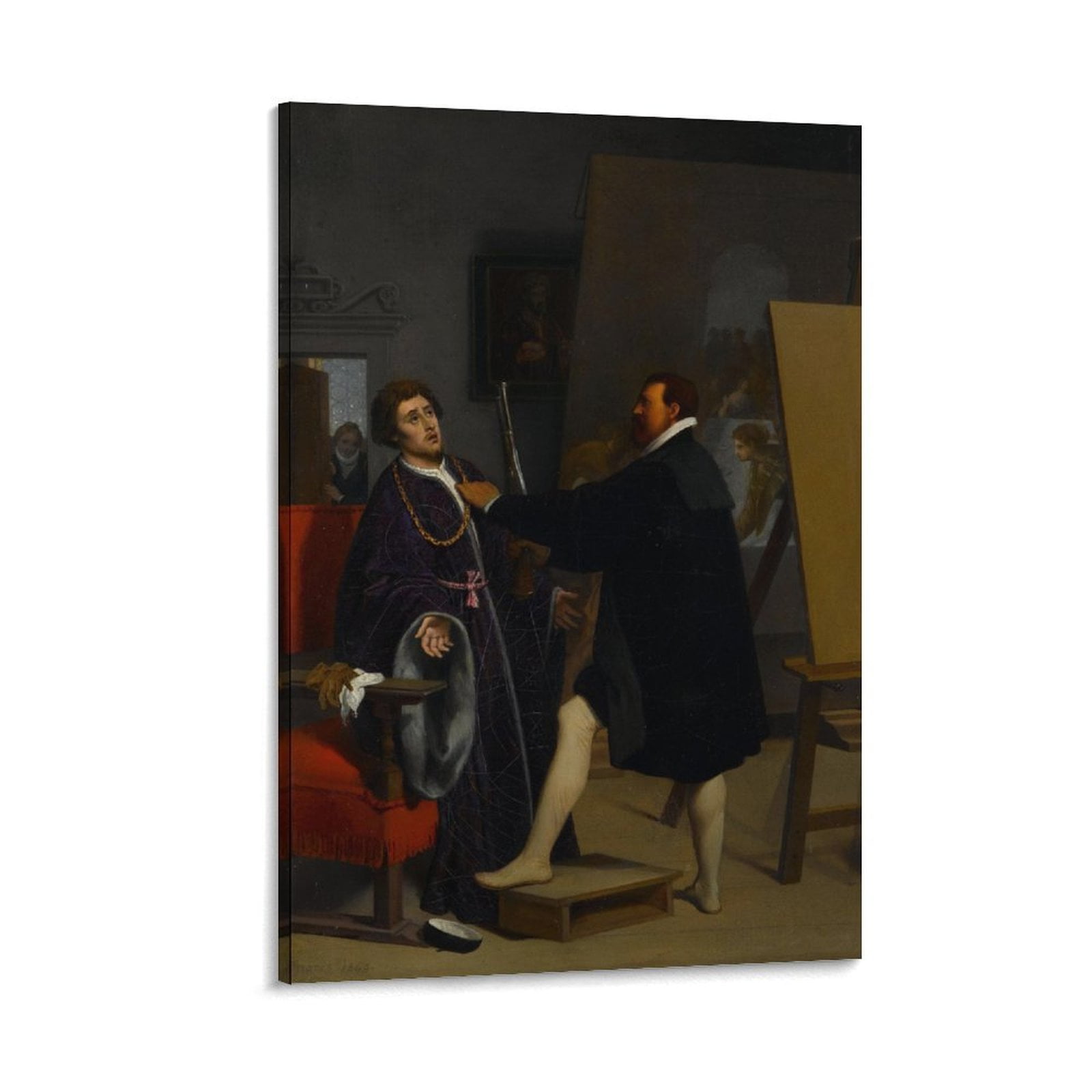 Jean Auguste Dominique Ingres Print Painting (34) Picture Print Canvas ...