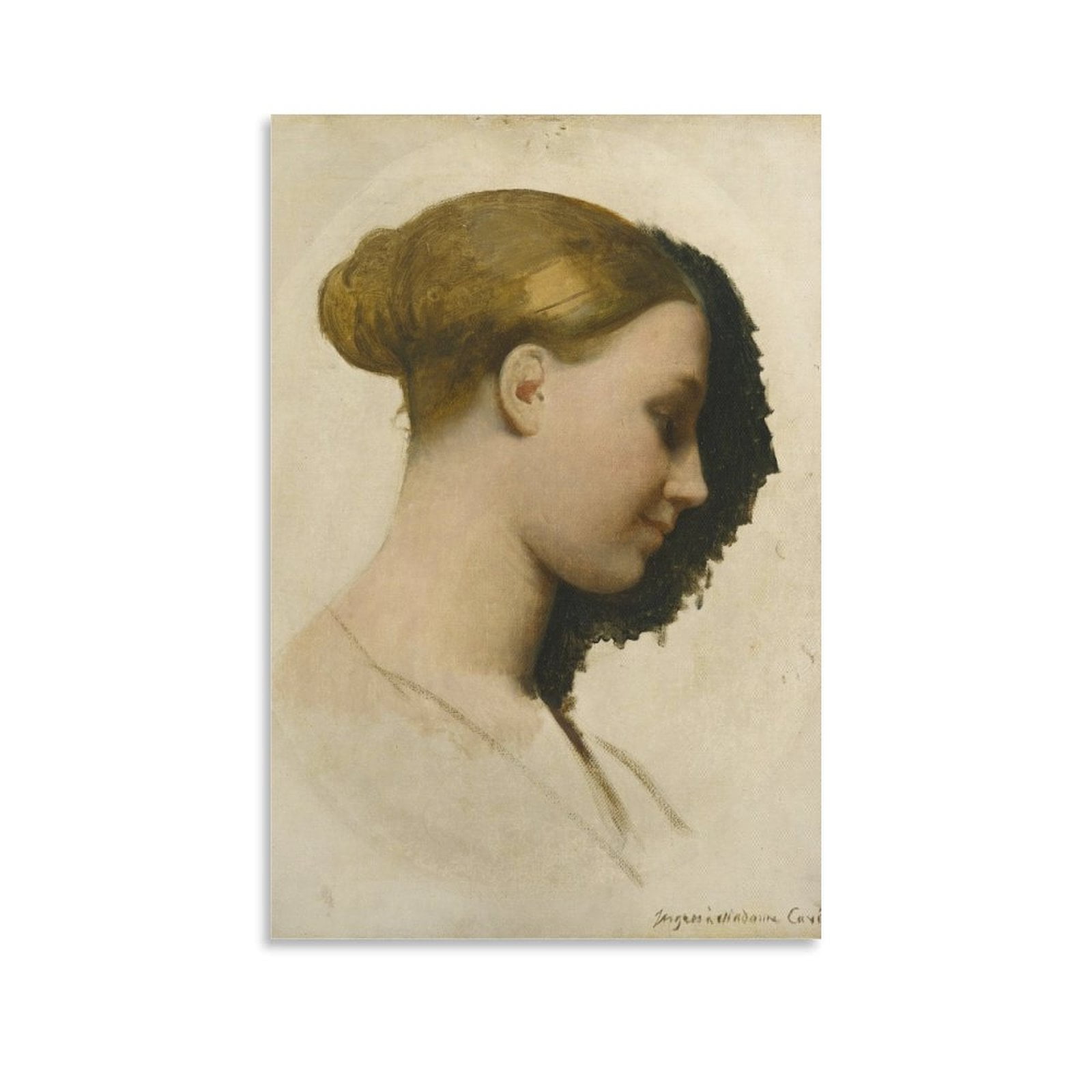 Jean Auguste Dominique Ingres Print Painting (44) Canvas Art Poster and ...