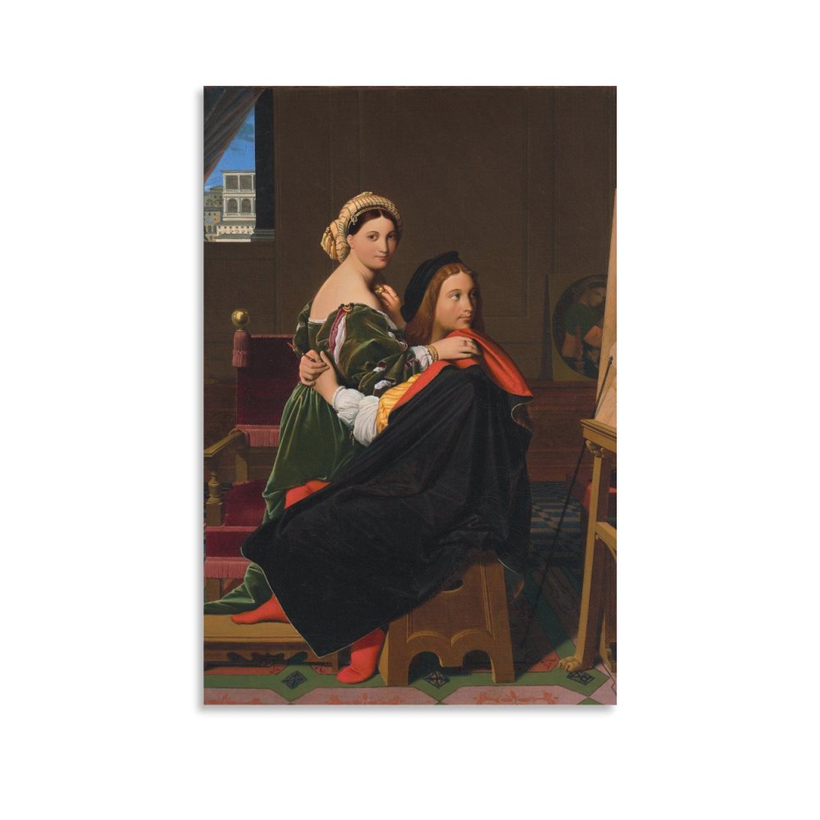 Jean Auguste Dominique Ingres Print Painting (6) Canvas Art Poster and ...