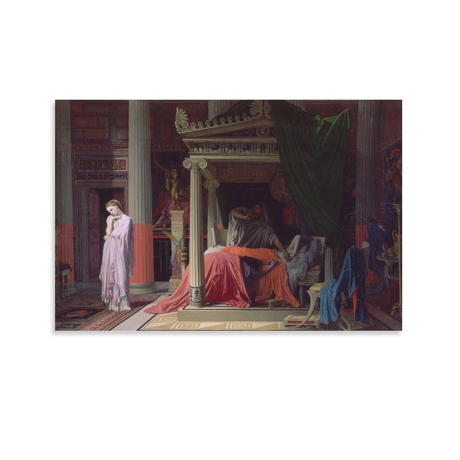 Jean Auguste Dominique Ingres Print Painting (85) Artworks Canvas ...