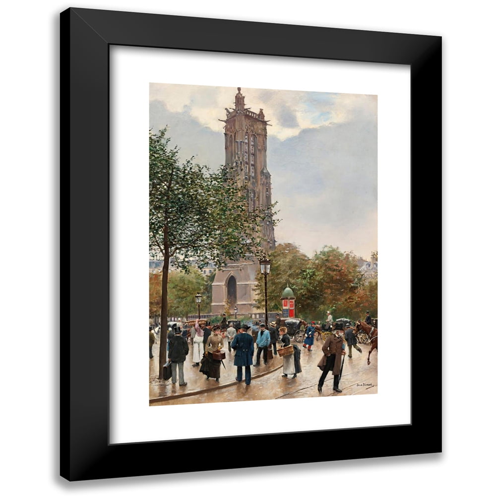 Jean Béraud 11x14 Black Modern Framed Museum Art Print Titled - La Tour ...