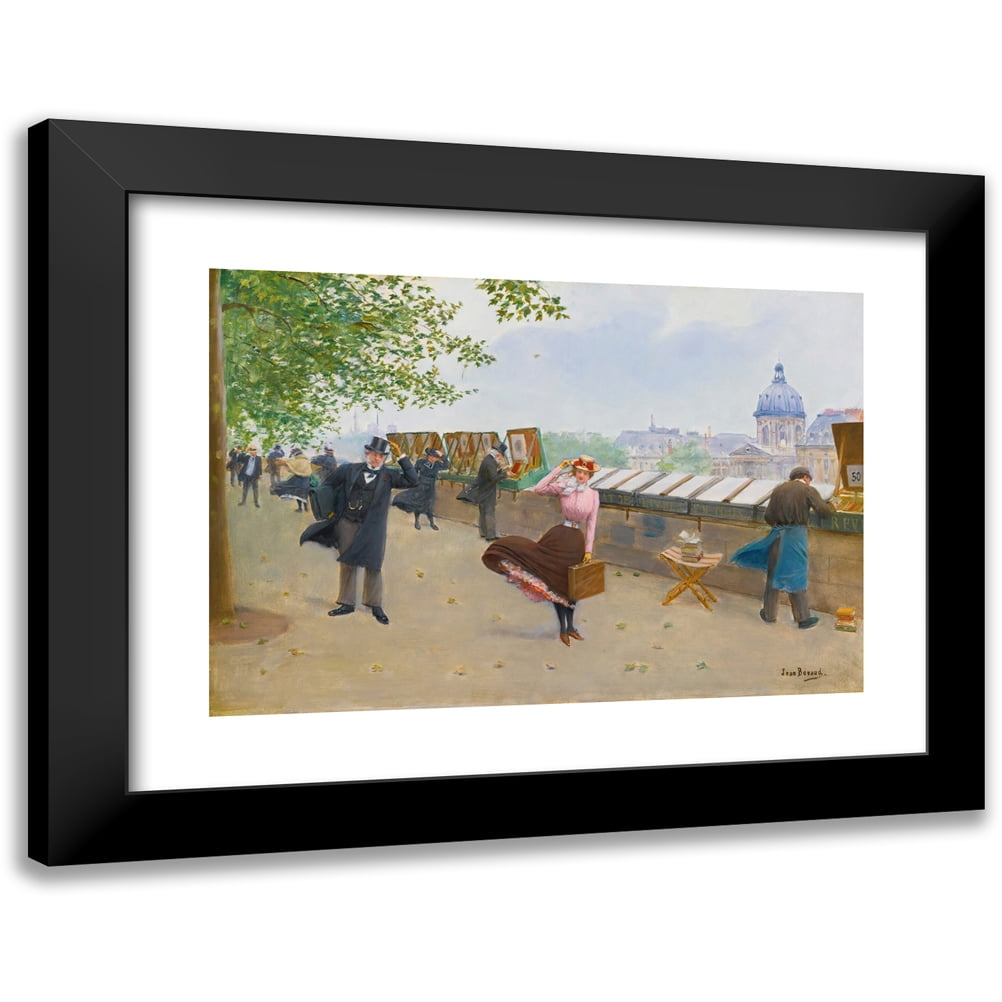 Jean Béraud 14x11 Black Modern Framed Museum Art Print Titled - Along ...