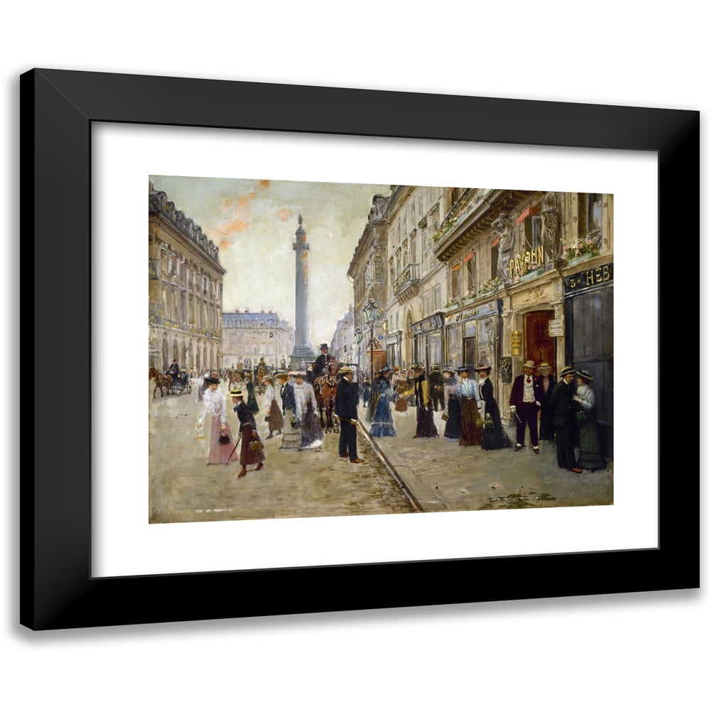 Jean Béraud 18x14 Black Modern Framed Museum Art Print Titled - Exit of ...
